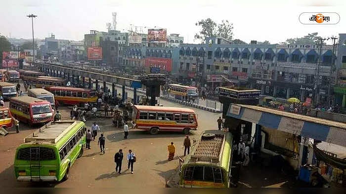 Asansol Bus Stand,বেহাল আসানসোলের সিটি বাস স্ট্যান্ড, প্রশ্নে পরিষেবা ...