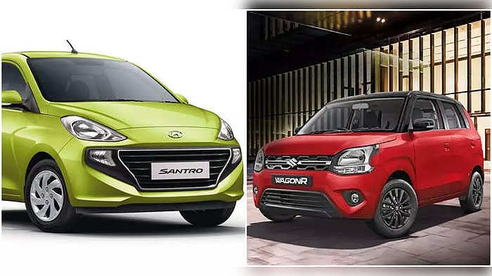 Maruti Suzuki Wagon R Vs Hyundai Santro,Maruti Suzuki WagonR নাকি ...