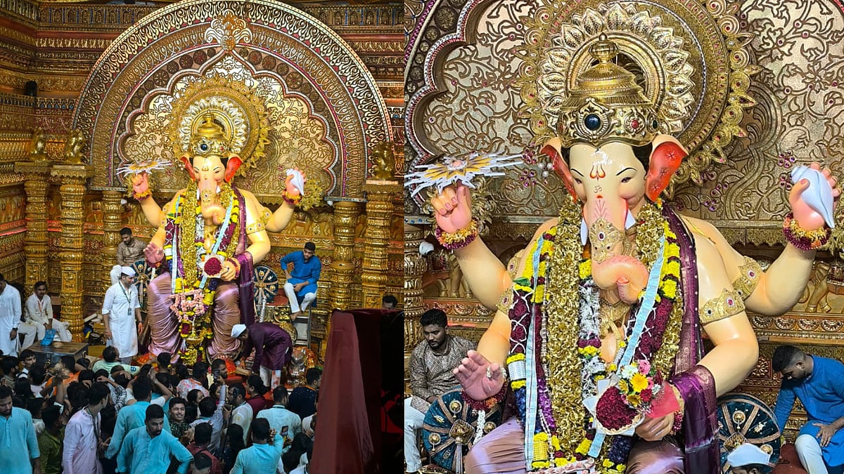 Lalbaugcha Raja Visarjan 2025: Procession with Drum Beats