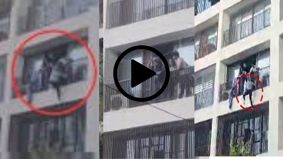 Students jump after seeing fire: Ahmedabad plane crash video