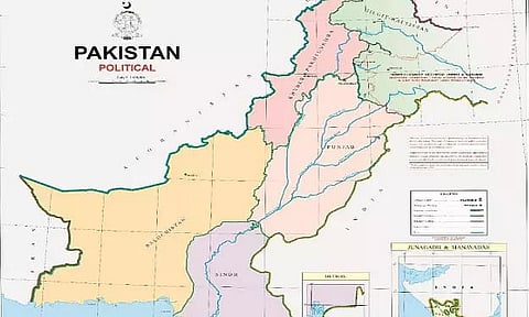 Pakistan new political map