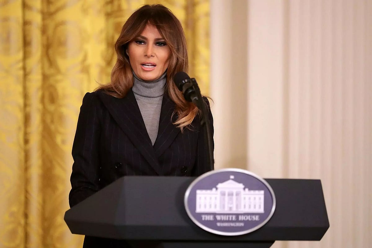 Melania Trump makes rare joint rally appearance
