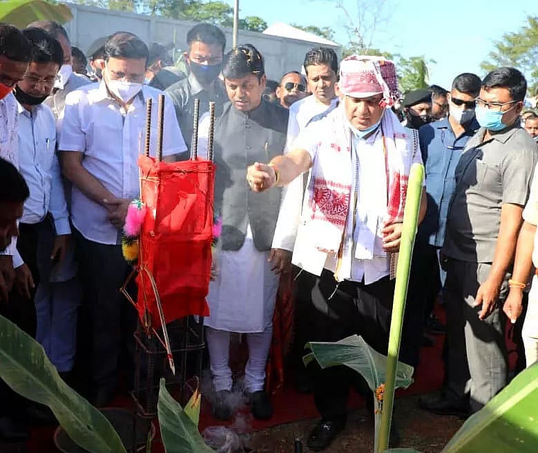 Himanta Biswa Sarma lays foundation stones of Tea Garden Schools