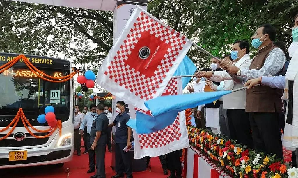Big boost to transportation in Assam: CM flags fleet of 20 buses