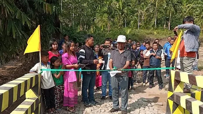 Bridge in Nongstoin inaugurated in Meghalaya's West Khasi Hills District