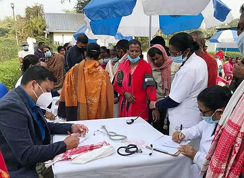 Free health check-up camp held at hospital's premise