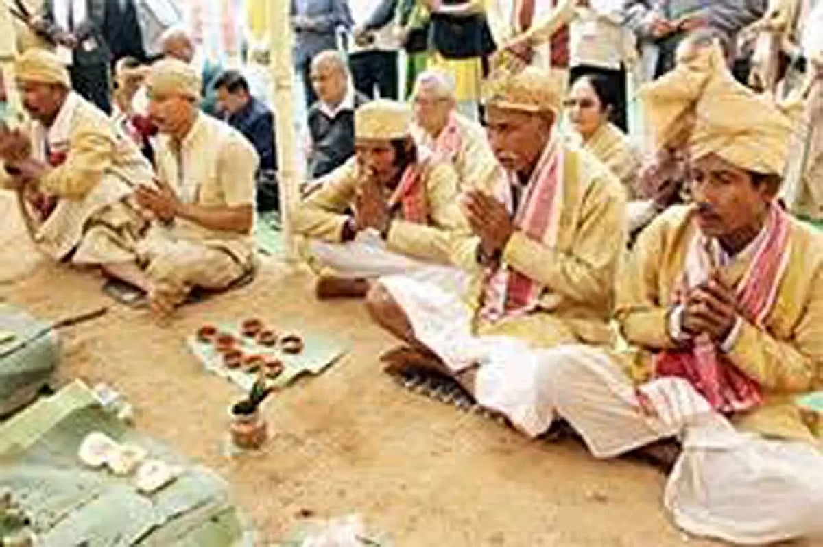 Ancestors' worship: The Ahom style