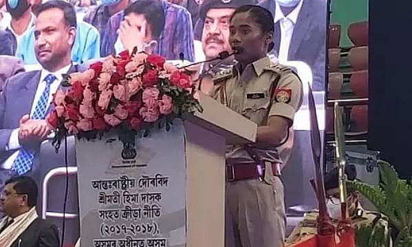 Hima Das Takes Oath as DSP in Assam Police, Delivers Maiden Speech