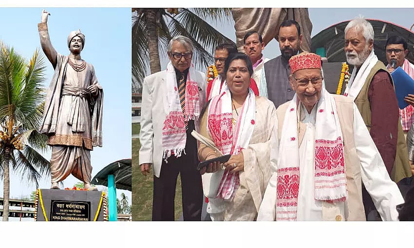 Life-size statue of Raja Dharma Narayan unveiled in Mangaldai