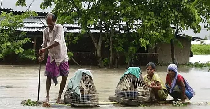Jia Bharali and Puthimari Rivers Flowing above Danger Level in Assam
