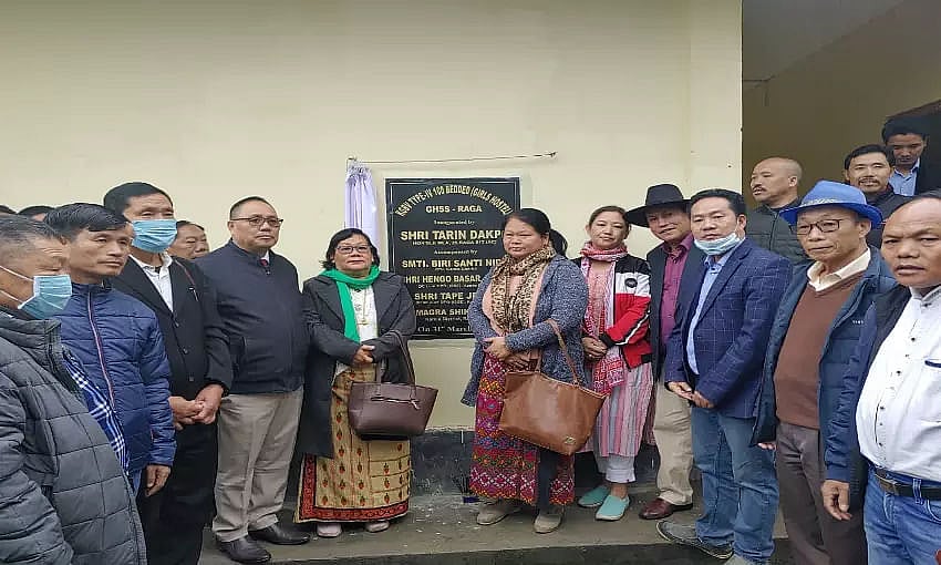 MLA Tarin Dakpe inaugurated 100-bedded girl's hostel at Raga