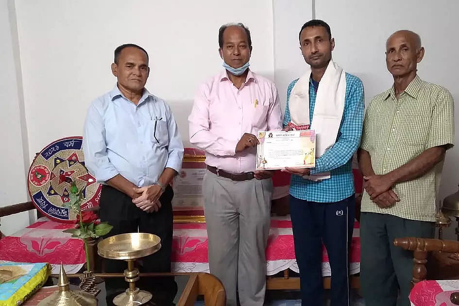 Nijor Din observed by felicitating literary activists in Jamugurihat