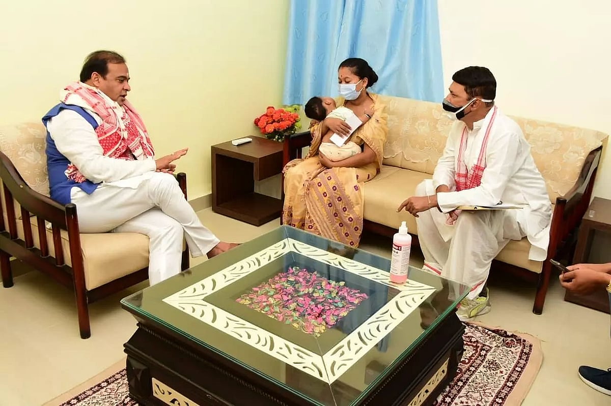 Abducted ONGC employee Ritul Saikia's family meets CM Himanta Biswa Sarma
