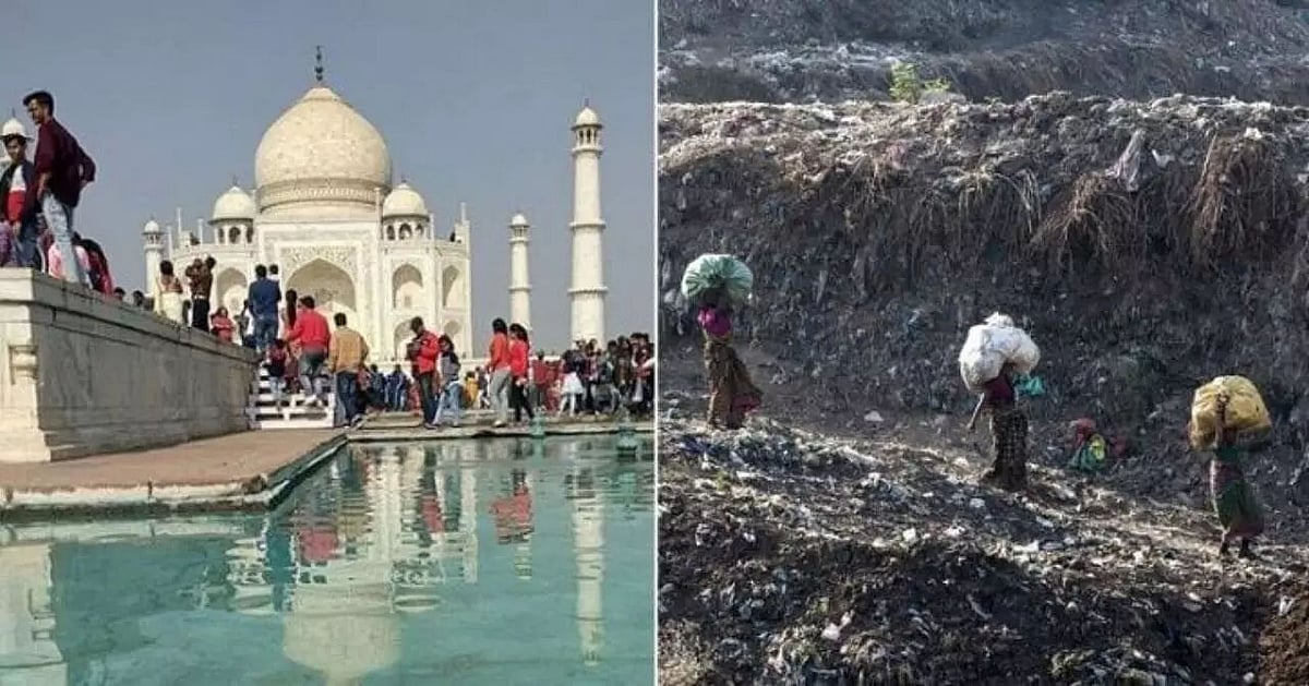 Tallest Rubbish Mountain in Delhi to surpass the height of the Taj Mahal
