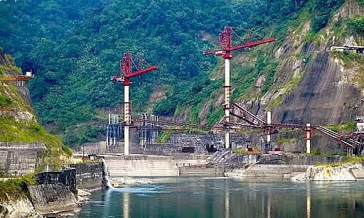 Guard Wall Of Dam Collapses In Subansiri In Assam