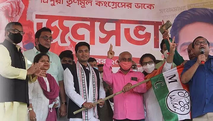 Bengal BJP's Rajib Banerjee, Tripura MLA Ashis Das join Trinamool