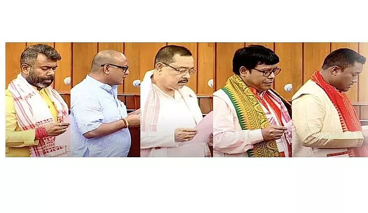 Five newly-elected MLAs take oath as legislators of Assam Assembly