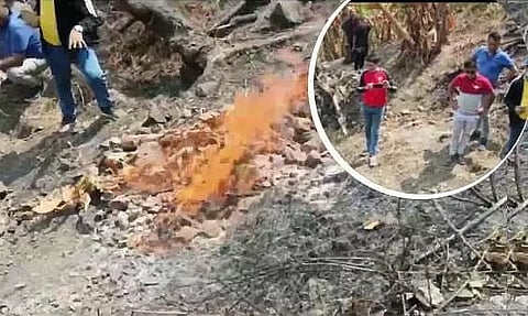 Fire Emanates From The Ground In Manipur's Kangpokpi, Official Says ...