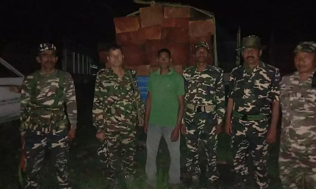 SSB seizes timber logs worth over Rs 13 lakh