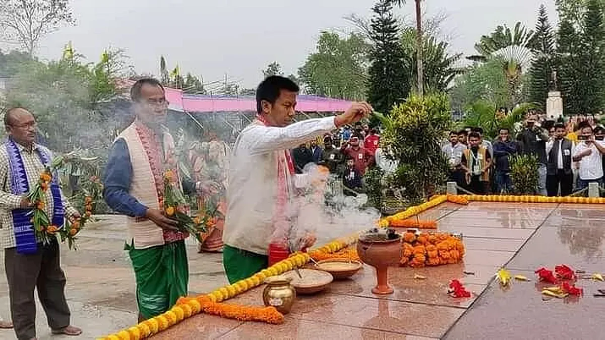 Absu Observes 66th Birth Anniversary Of Bodofa Un Brahma Across Assam