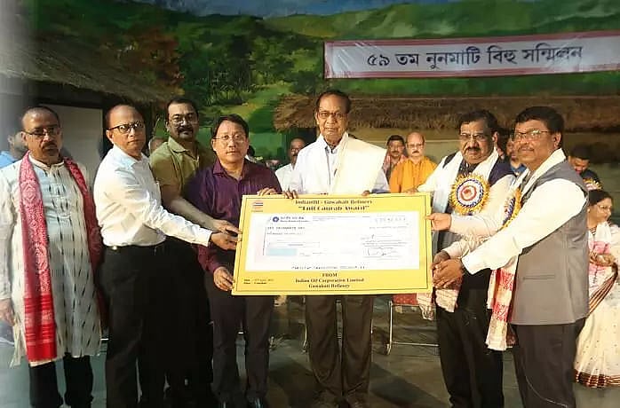 Dasarath Das honoured with Guwahati Refinery's Luit Gaurab Award