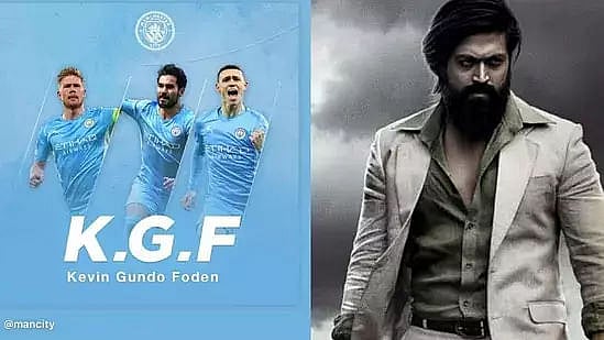KGF Fever Hits Footballing World; Manchester City Pays Tribute To KGF ...