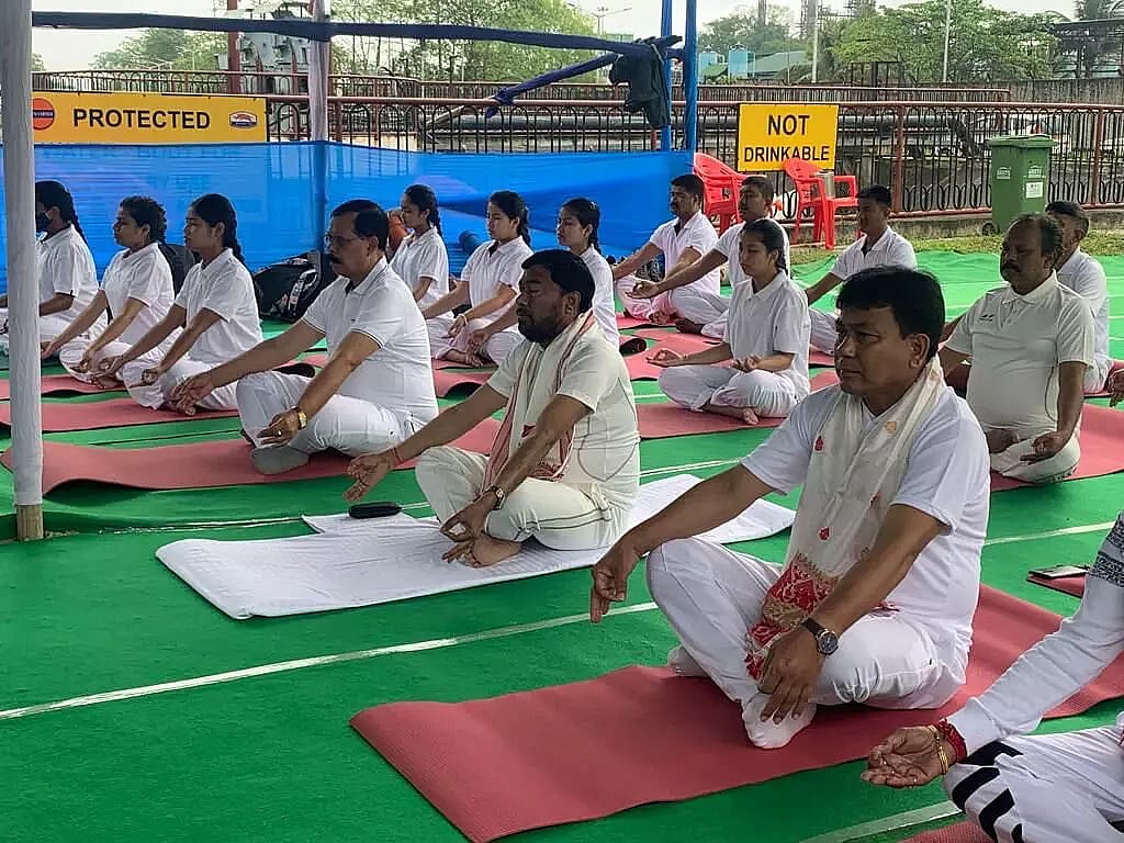 Programme to mark Yoga Day countdown held at Digboi