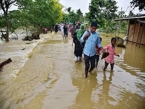 Assam Flood Disaster Improving Yet Affected Ones Stay Worried of ...