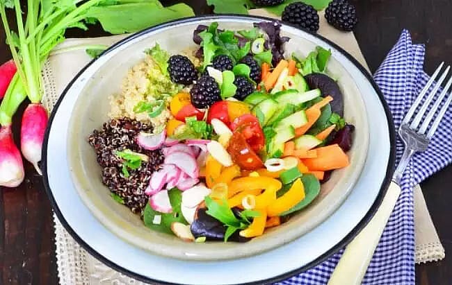 Refresh with bowl full of salad