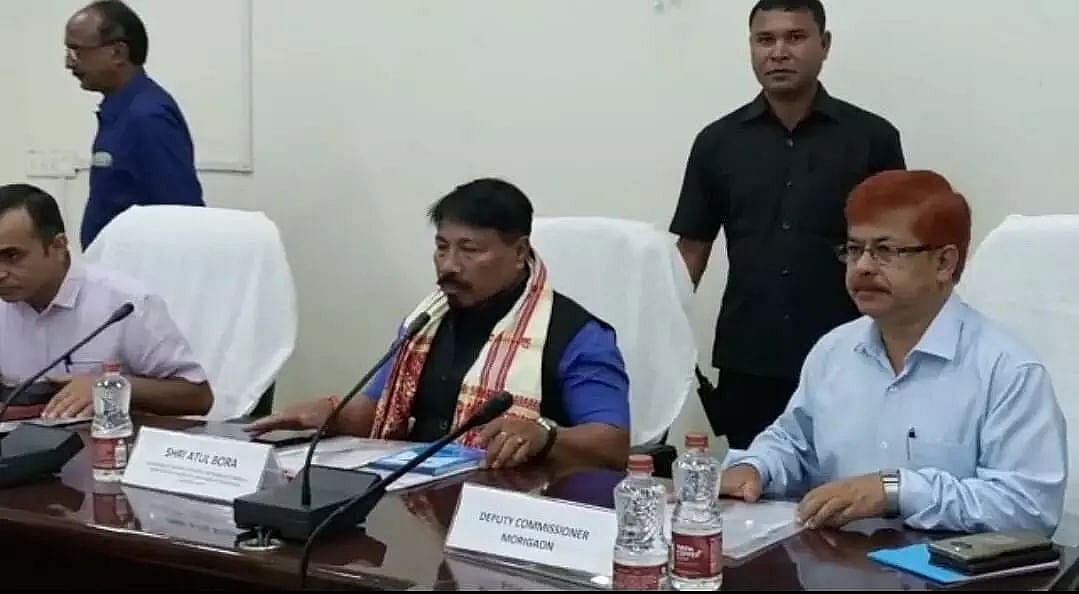 Assam Agriculture Minister Atul Bora attends review meeting