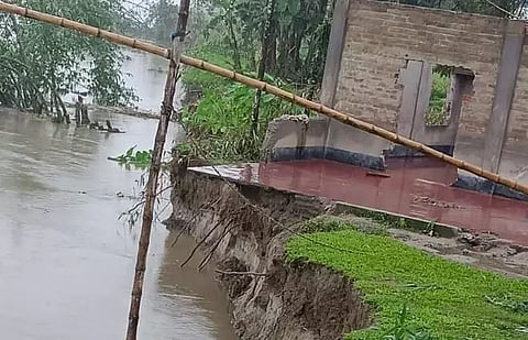 Two schools submerged in flood at Biswanath