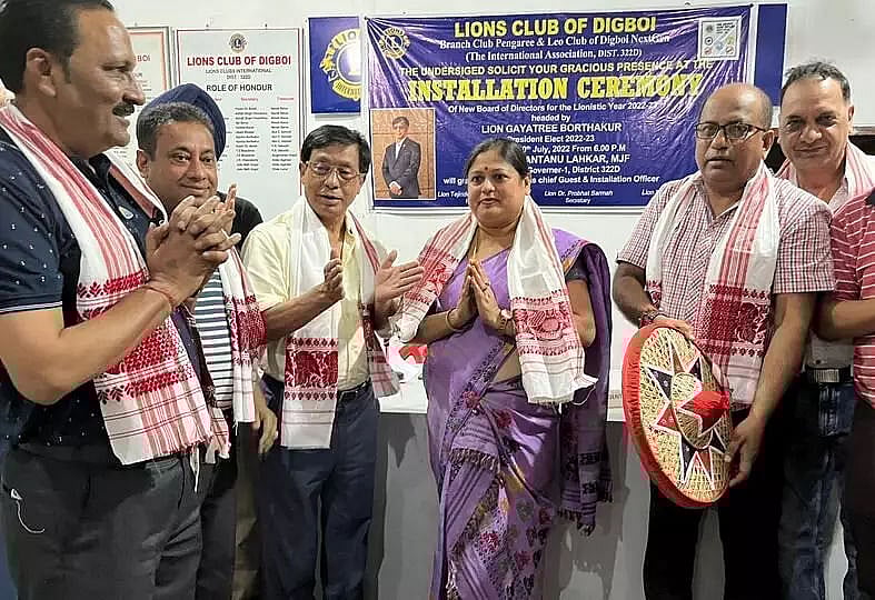 Installation ceremony held in Lions club of Digboi