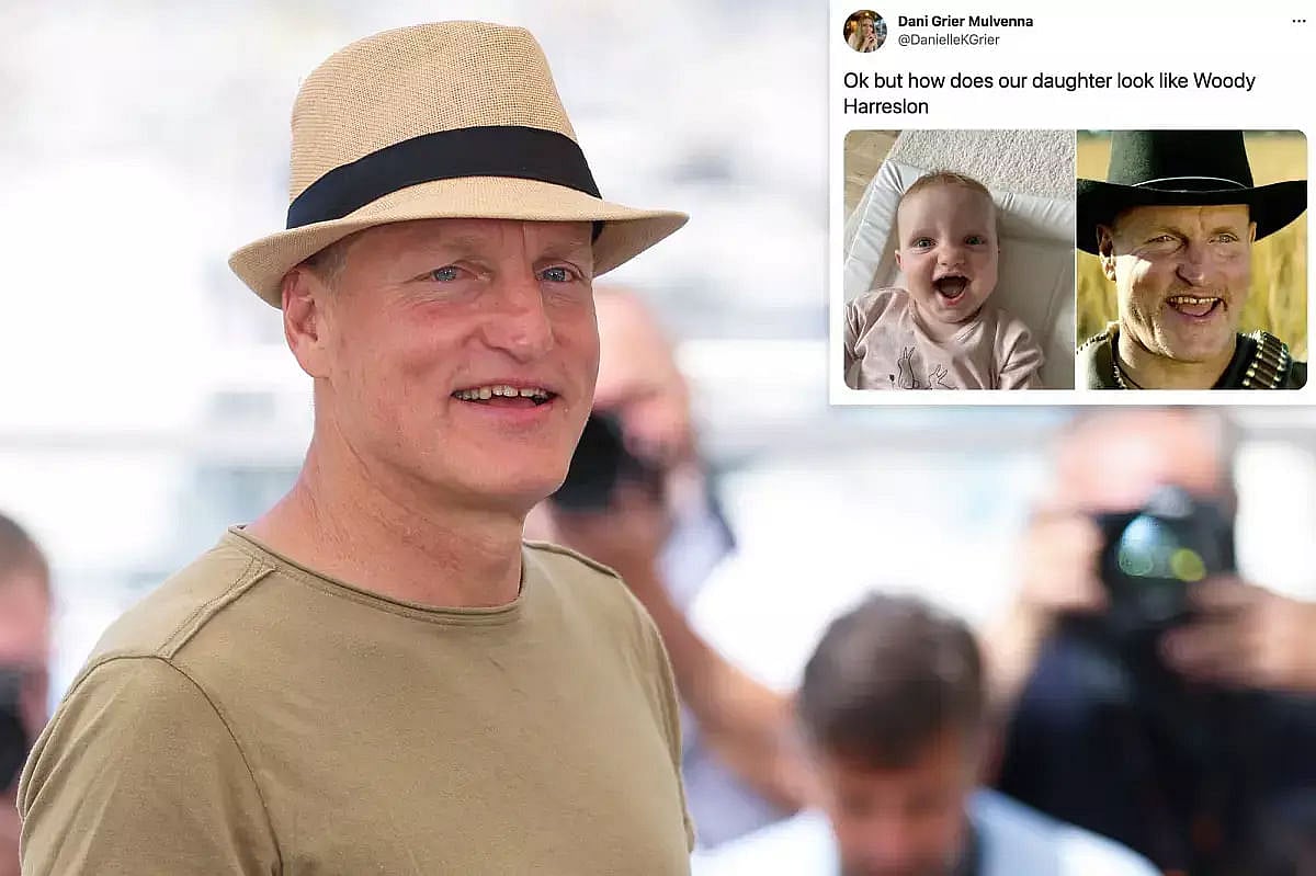 Woody Harrelson writes hilarious poem for his baby doppelganger