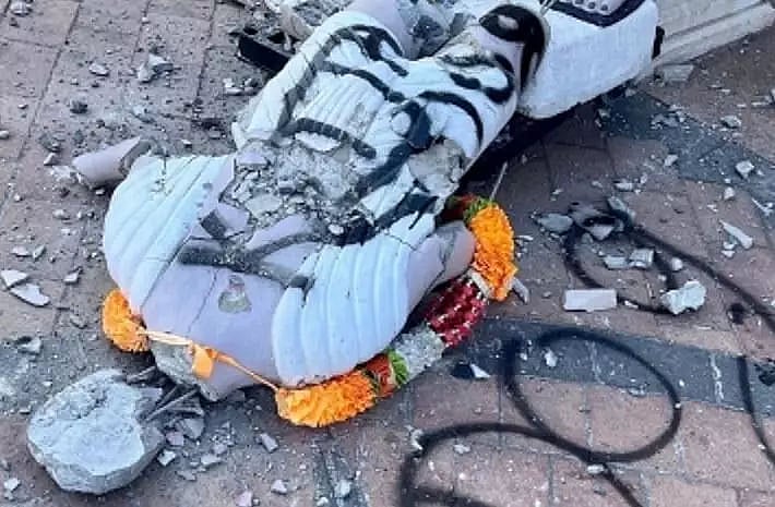 Mahatma Gandhi statue in New York smashed amid wave of continued attacks