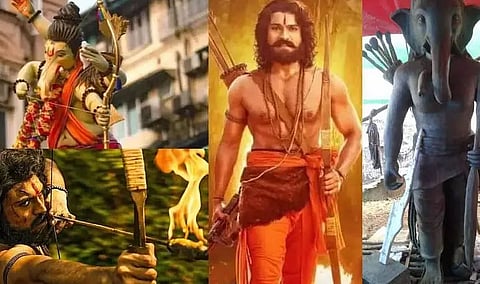 Film avatars of Allu Arjun, Ram Charan trend in Ganesh Chaturthi pandals
