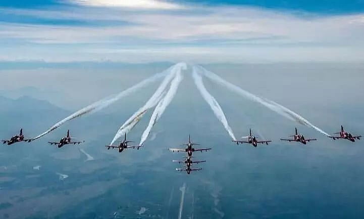 Assam: IAF Aerobatic Team Geared Up For Display Over Guwahati Sky