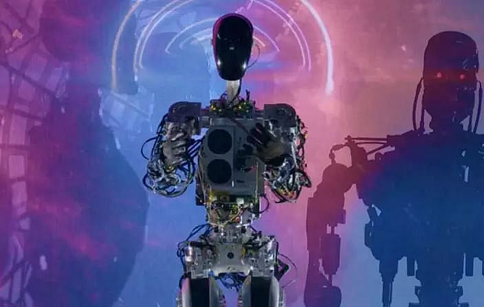 Elon Musk unveils Tesla humanoid robot "Optimus"