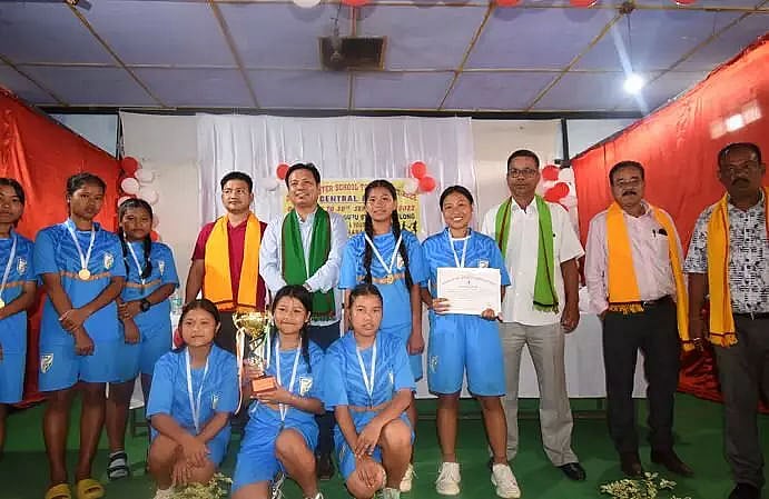 Closing ceremony of Inter-District School Tournament held in Dima Hasao