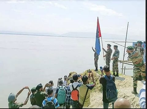 Sailing expedition flagged off by Lt General DS Rana at Biswanath Chariali
