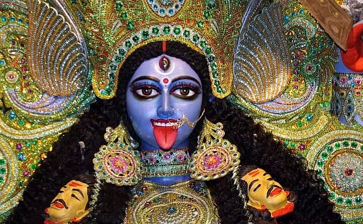 Kali Puja celebration in Demow