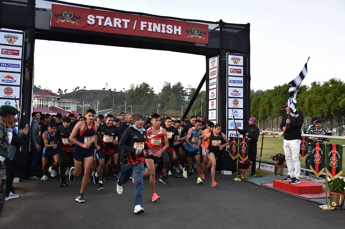 Assam Rifles (AR) organizes half marathon in Meghalaya