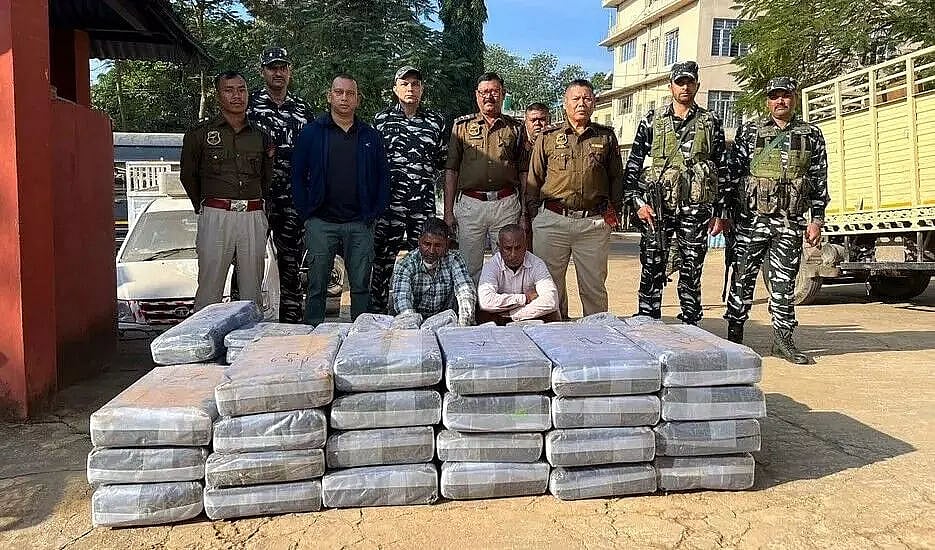 4 quintals of contraband ganja recovered at Khatkhati along Assam ...