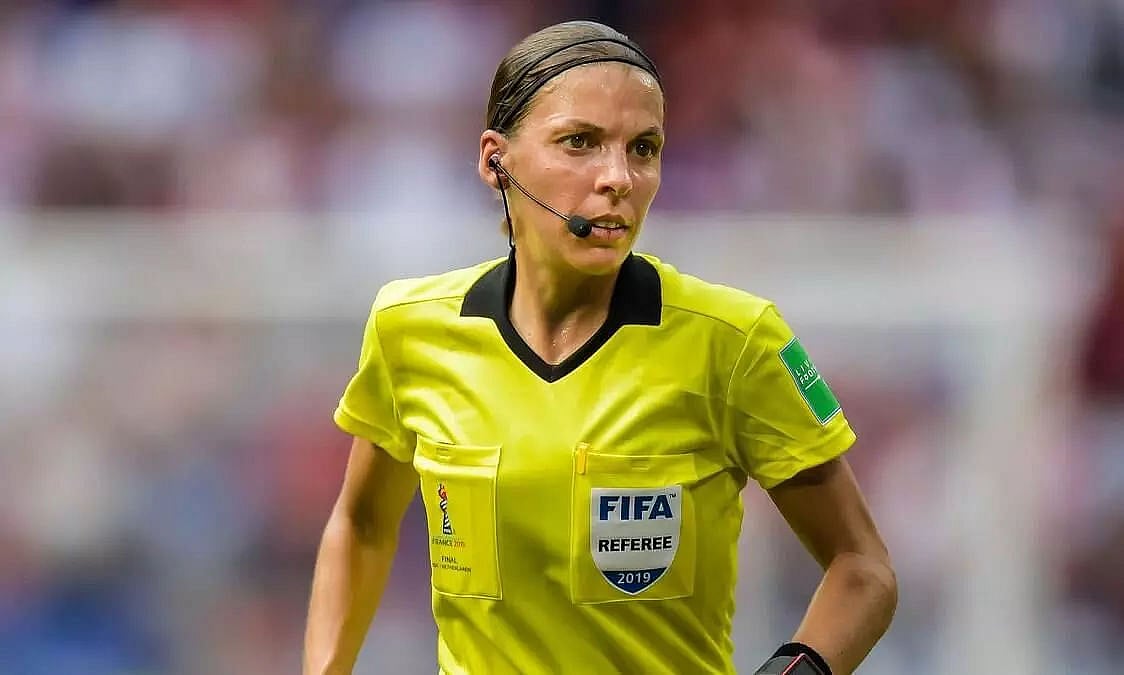 French football referee Stephanie Frappart is first woman to officiate ...