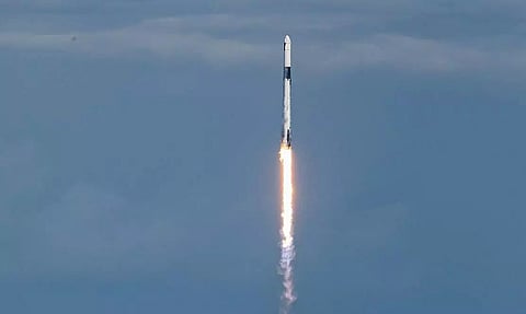 Moon microscope, solar arrays on way to ISS on SpaceX mission