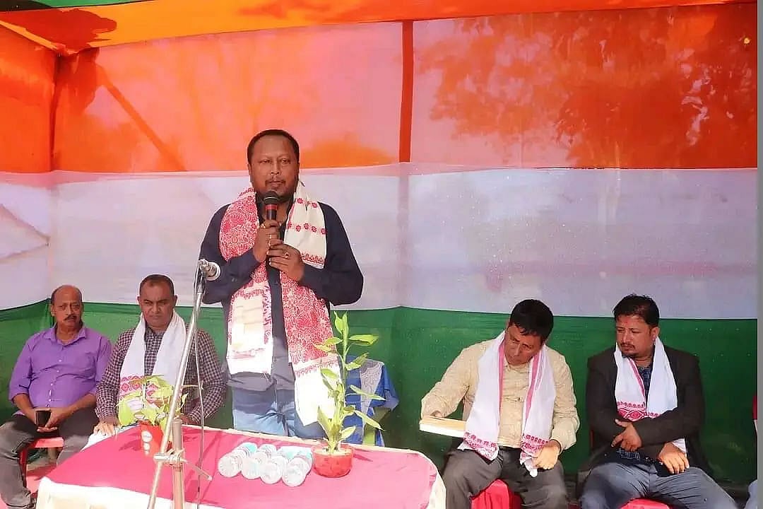 Sootea MLA Padma Hazarika inaugurated construction work