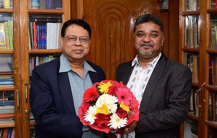 New Axom Xahitya Xabha president Dr. Surjya Kanta Hazarika felicitated