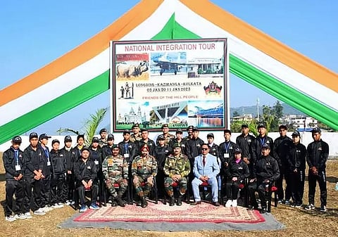 National integration tour flagged off at HQ 25 Sect Assam Rifles