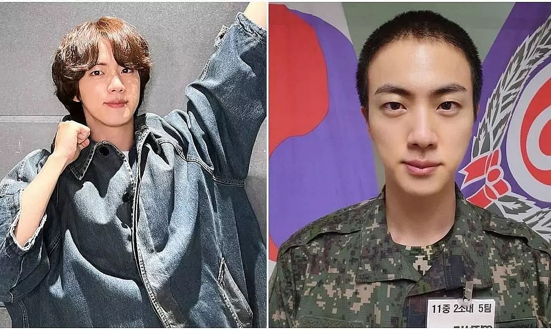 BTS' member Kim Seokjin's pictures from military camp go viral