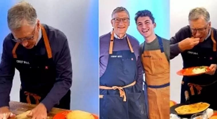 Bill Gates makes roti with chef Eitan Bernath, enjoys it with ghee