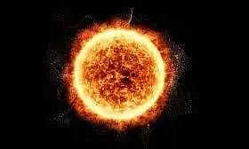 Sun did not break off its chunk, just a normal solar activity